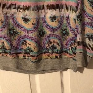 Pink Rose | Tops | Pink Rose Sz Med Sheer N Flowing Top Multi Colors ...